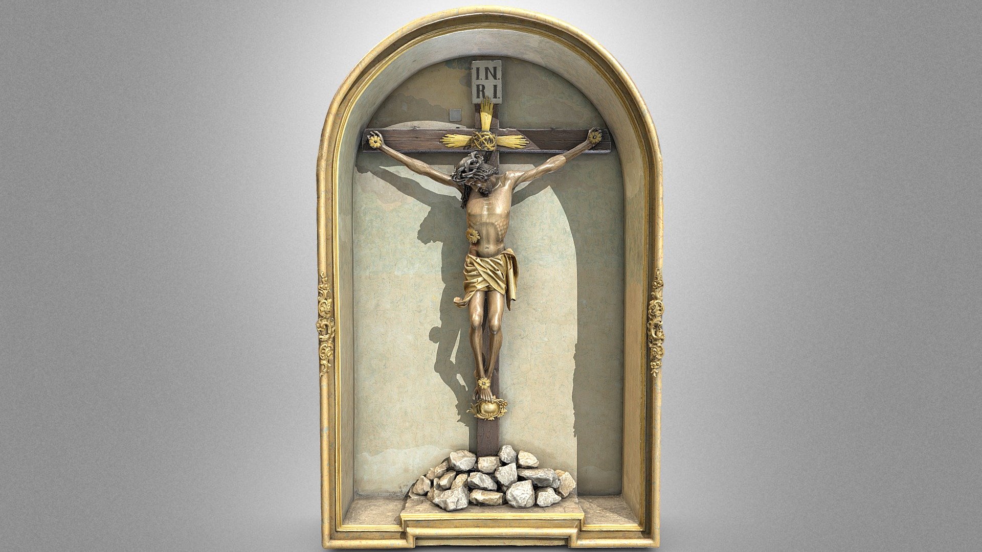 Gothic crucifix - Download Free 3D model by Virtual Museums of ...