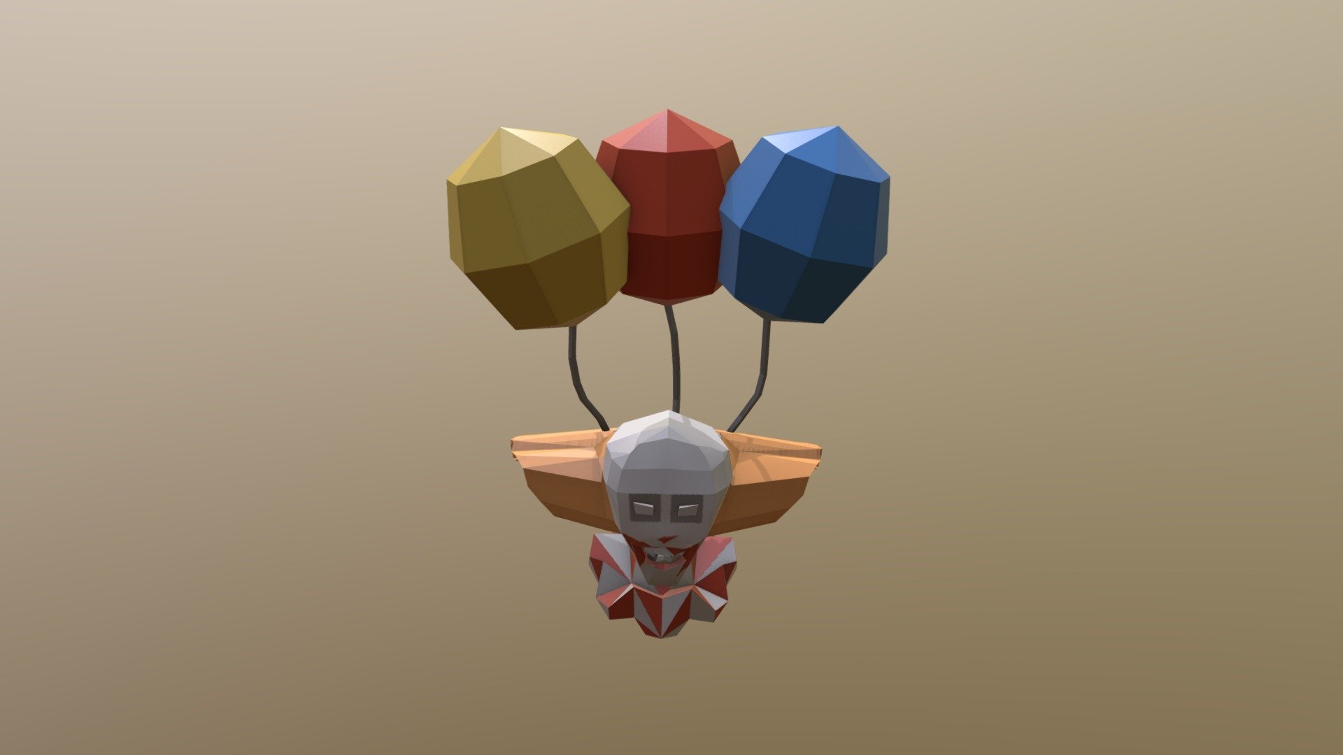 Clown - 3D model by msmonoxide [35fdeae] - Sketchfab
