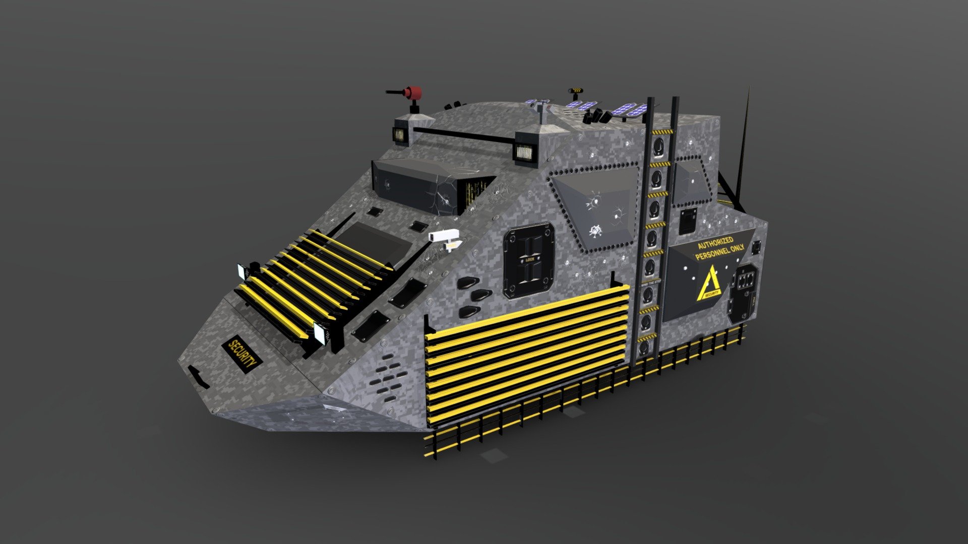 Futuristic Riot Vehicle - Download Free 3D model by Aaron Joy (@adj_uk ...