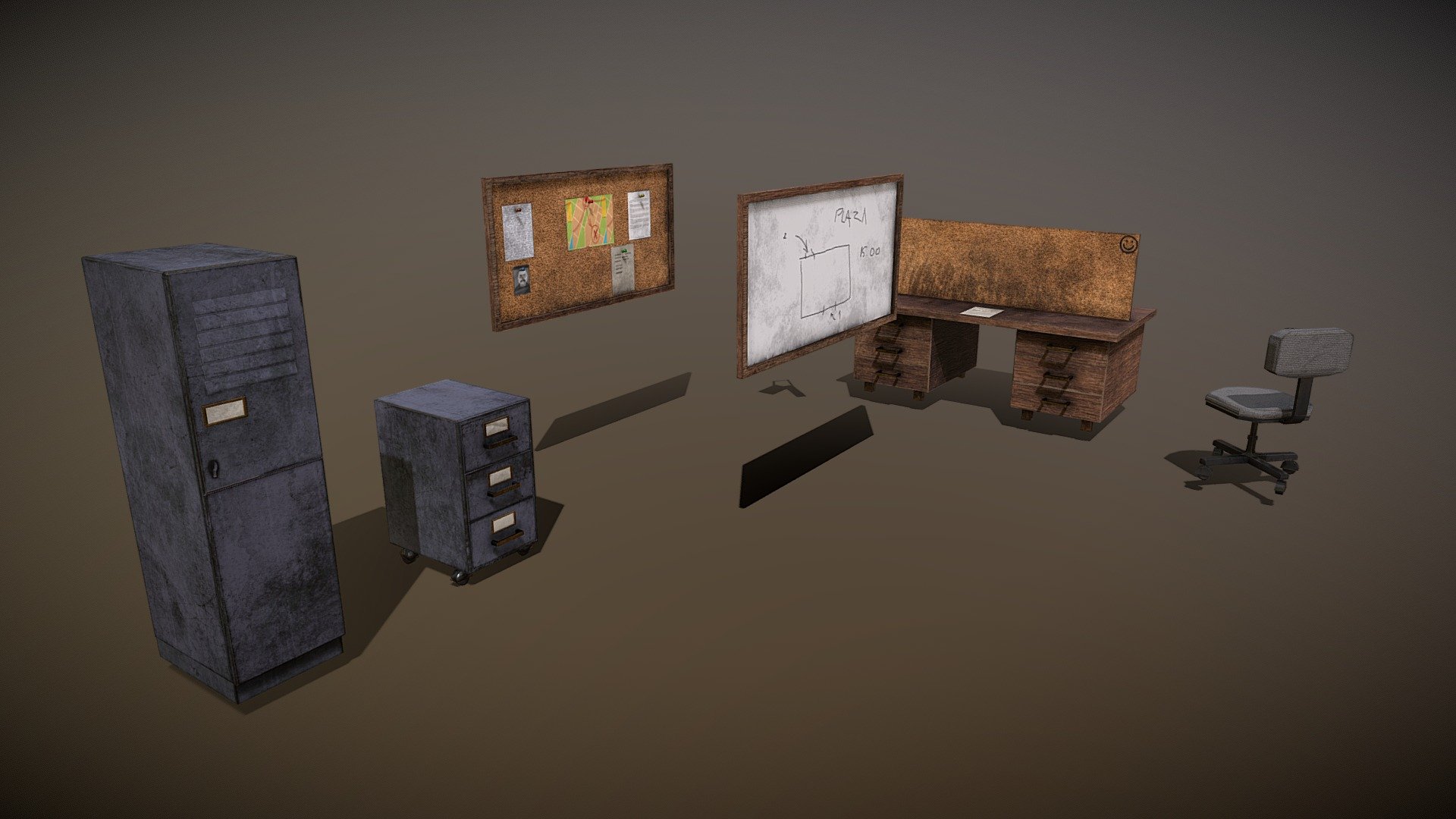 Police office props - Buy Royalty Free 3D model by Thunder (@thunderpwn ...