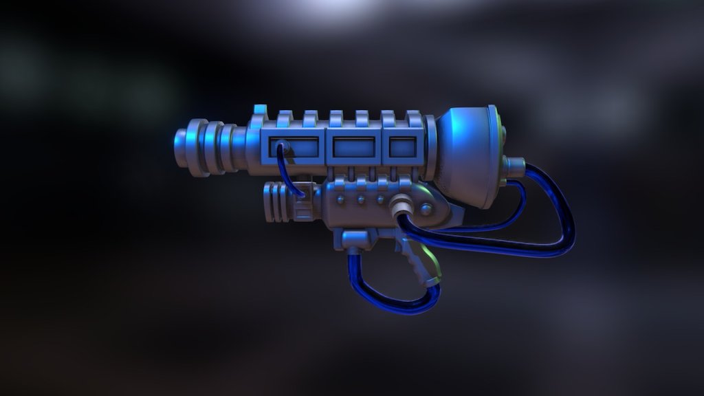 Freeze_Gun_Proto_V1 - 3D model by Moicom [3600fbc] - Sketchfab