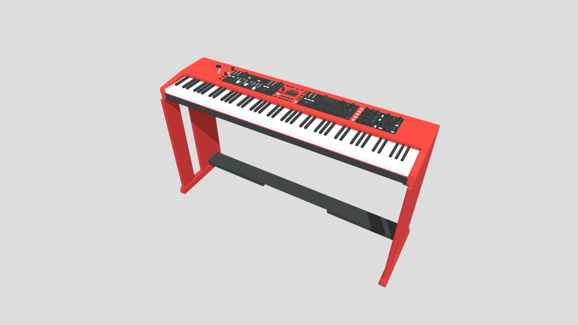 Electric Piano Keyboard - 3D model by ruslanmikaielian [360279a ...