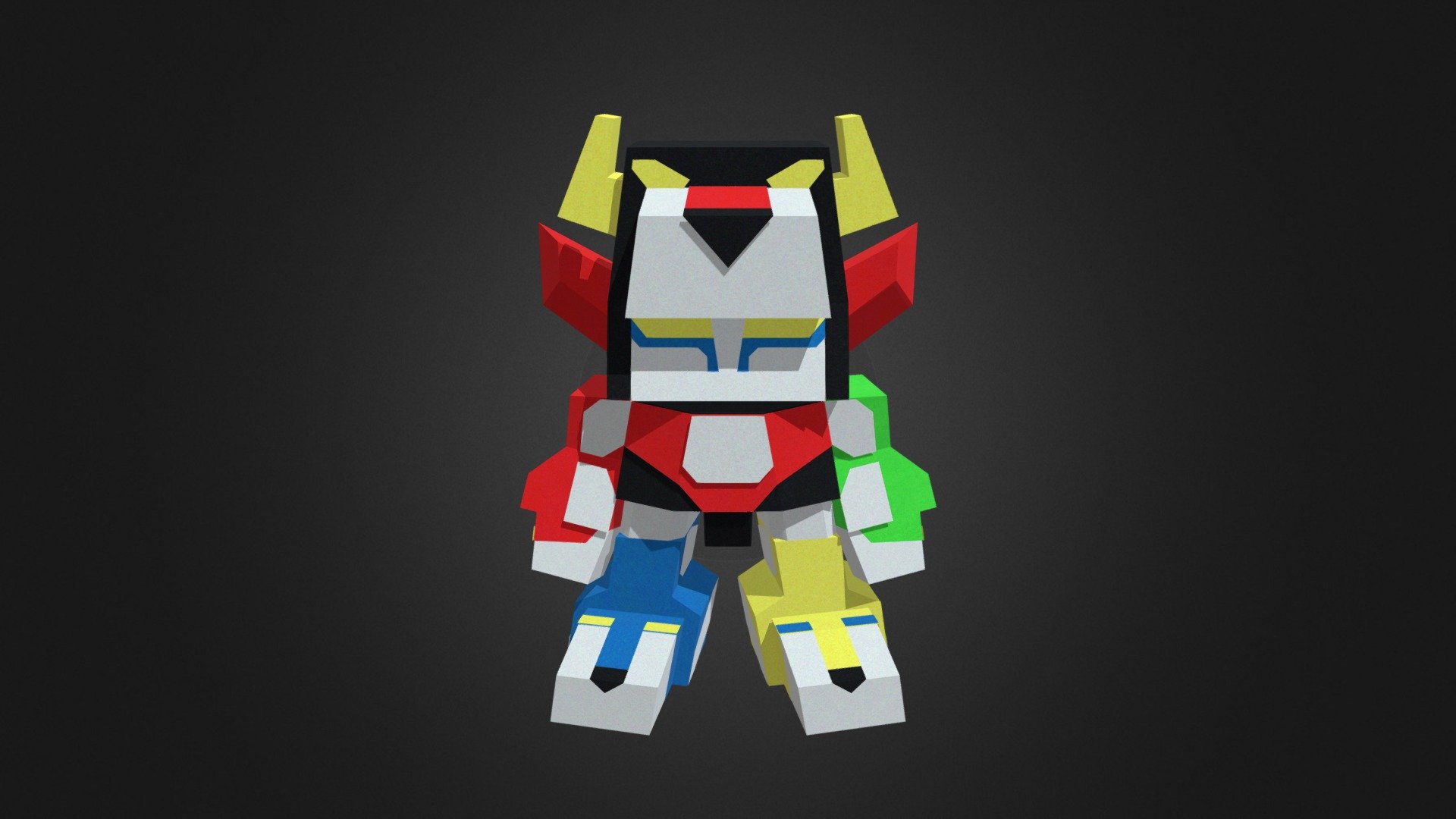 SD Voltron by Toscraft - 3D model by toscraft [3609439] - Sketchfab