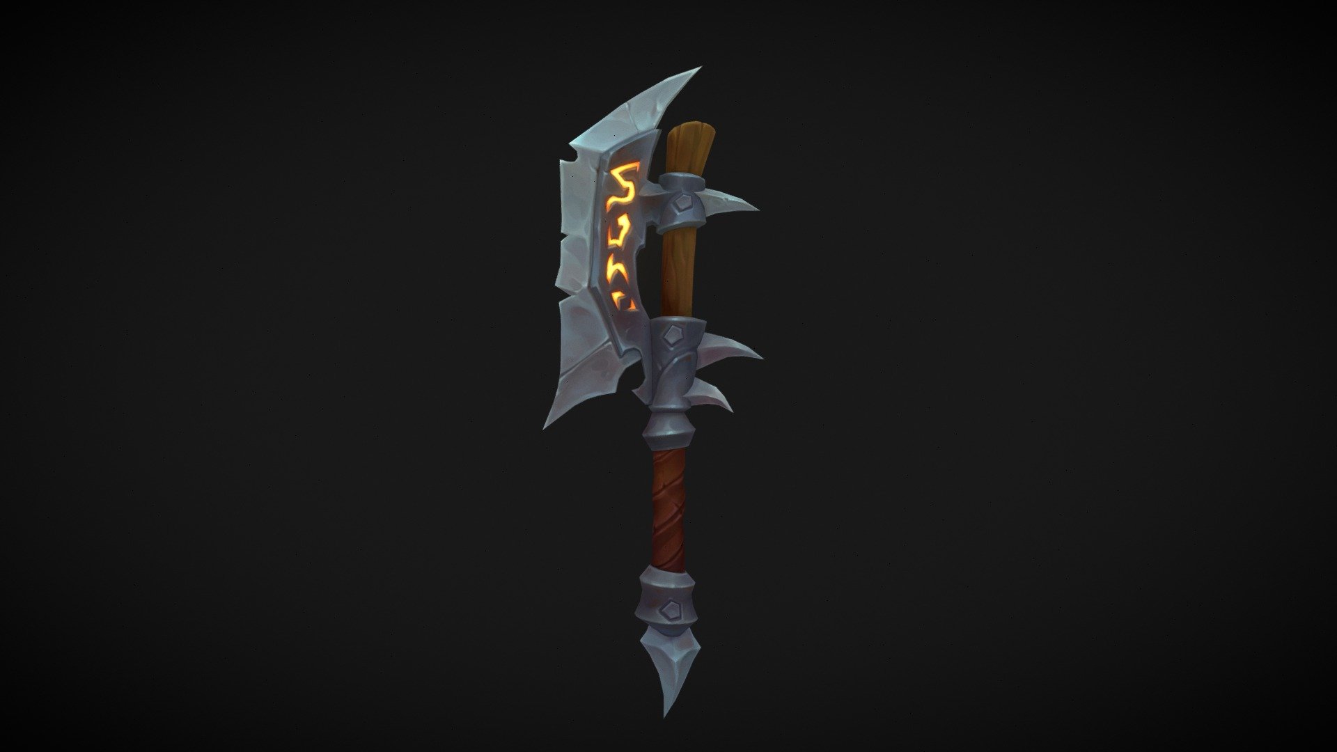 Stylized Axe [Hand-Painted] - 3D model by Svetlana Berezina (@gwennett ...