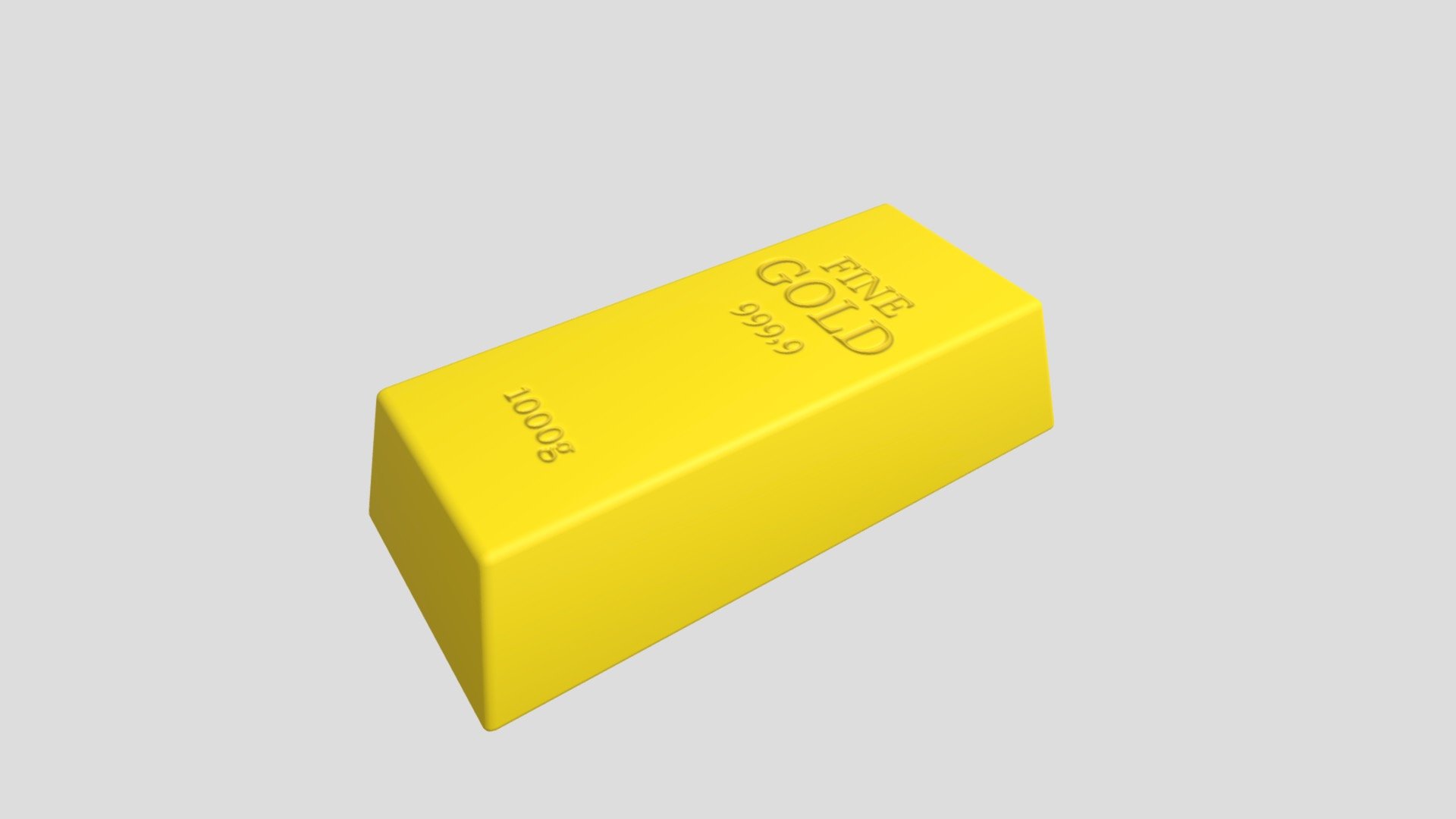 Gold Bar - Buy Royalty Free 3D model by Ed+ (@EDplus) [360c50c ...