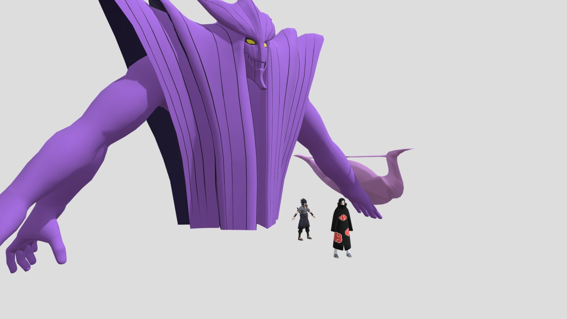 Sasuke and Susanoo and ittachi - Download Free 3D model by ...