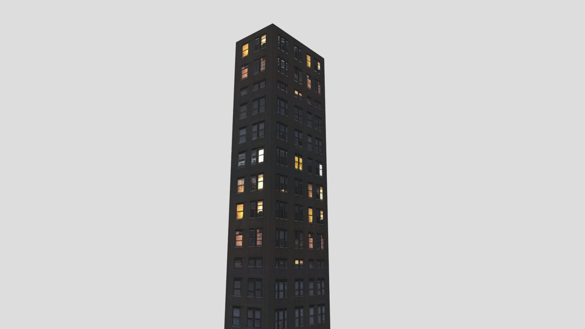 background brick skyscraper - Download Free 3D model by Griffin M ...