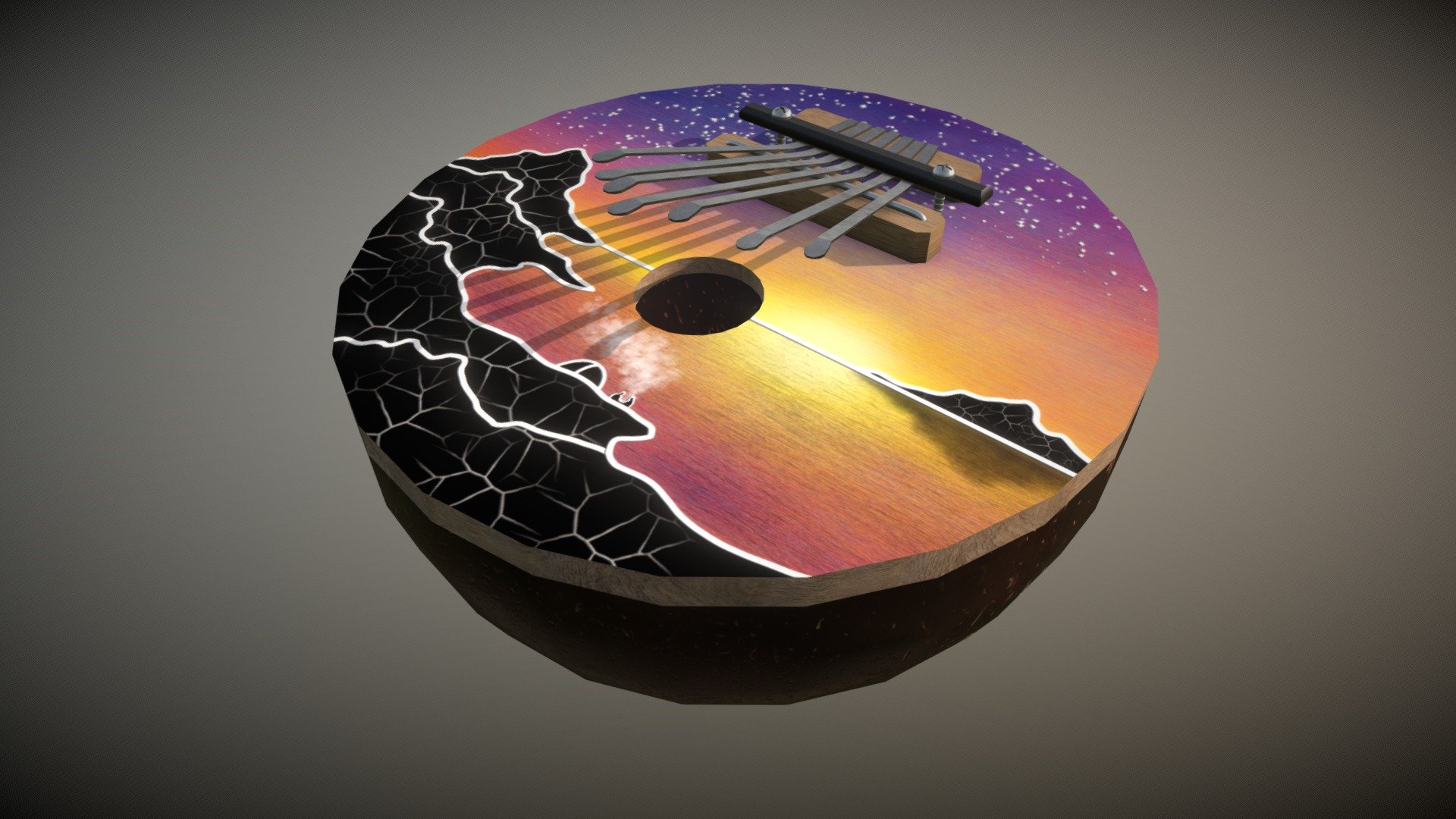 Kalimba - 3D model by palomadelapaz [3611c20] - Sketchfab