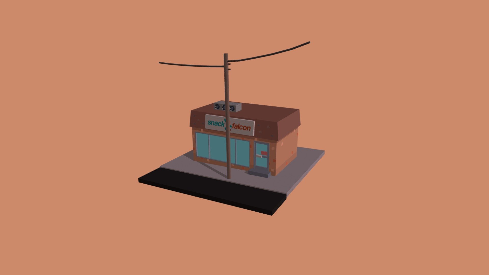 Snack Falcon - 3D model by dawnyan [36174ac] - Sketchfab