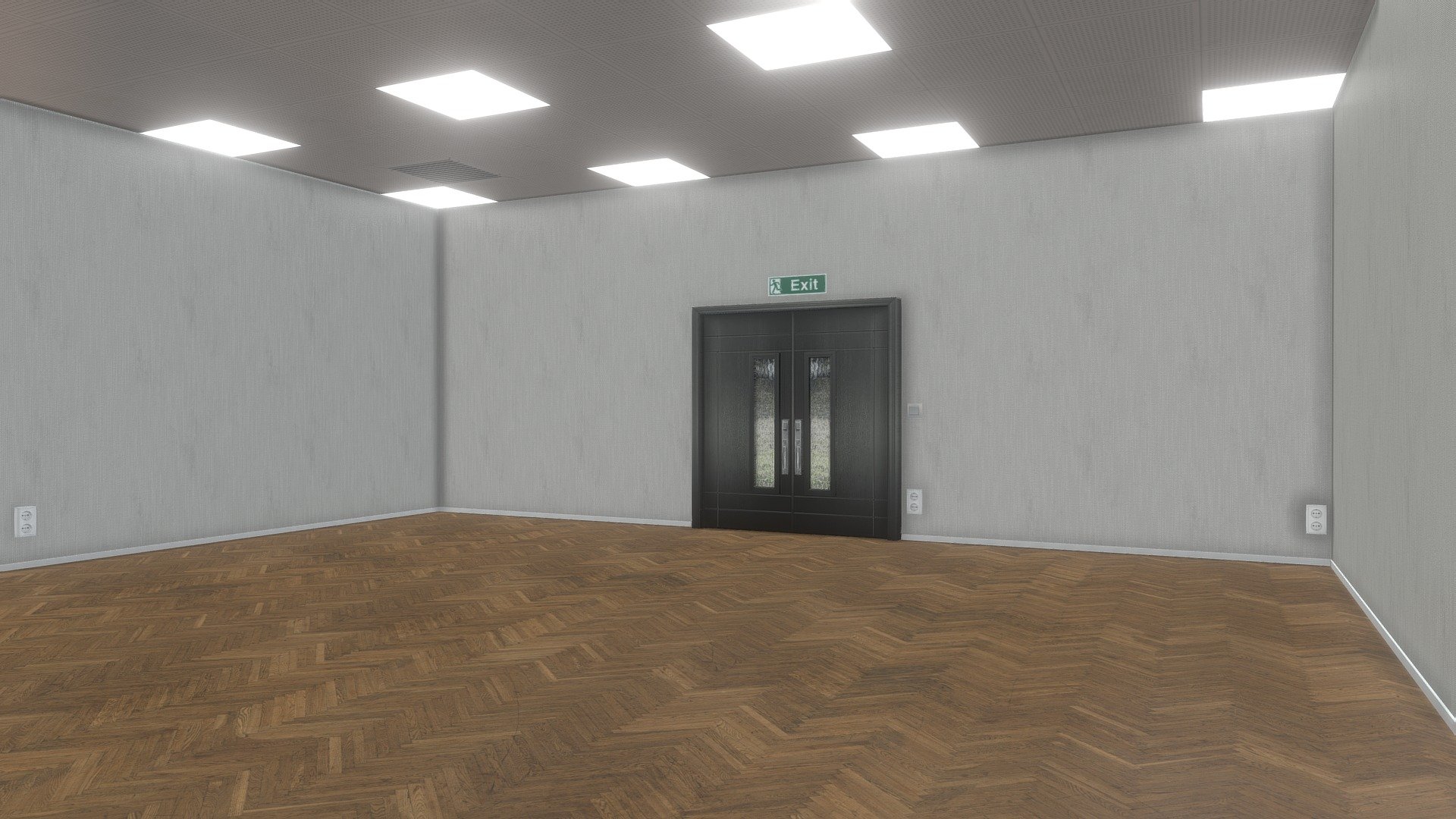 Empty office space - Download Free 3D model by ChoboiAssets ...