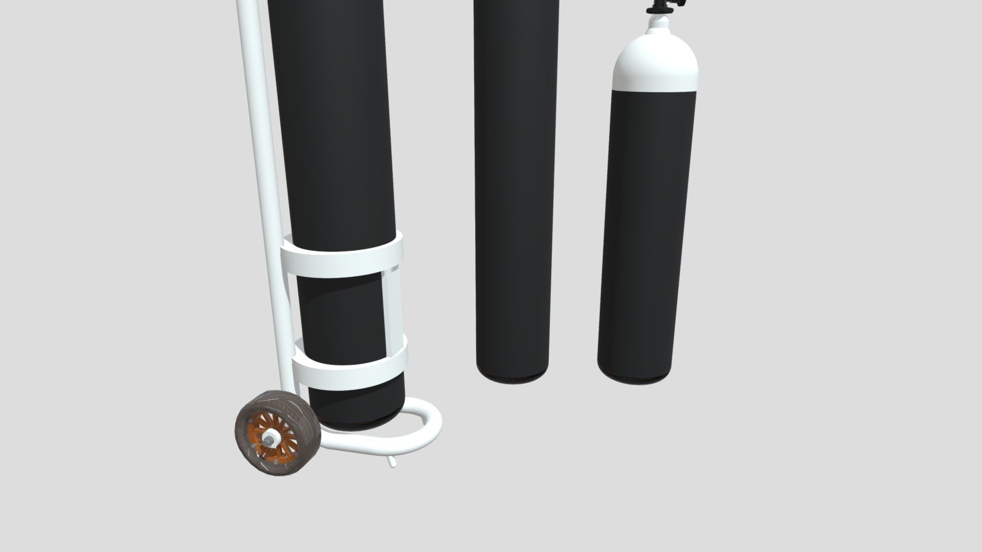 Oxygen Cylinder - Download Free 3D model by saurabh.g [361c69a] - Sketchfab