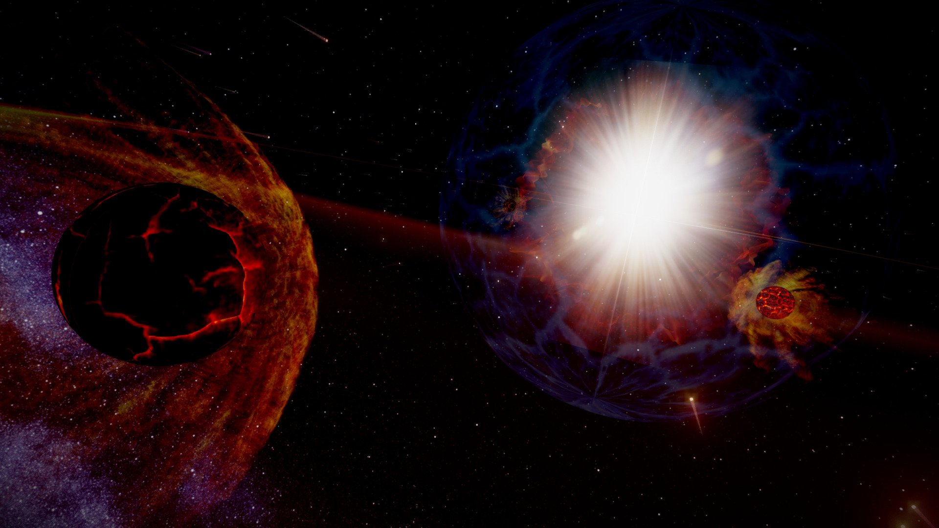 The tale of a planetary apocalypse - Buy Royalty Free 3D model by ...