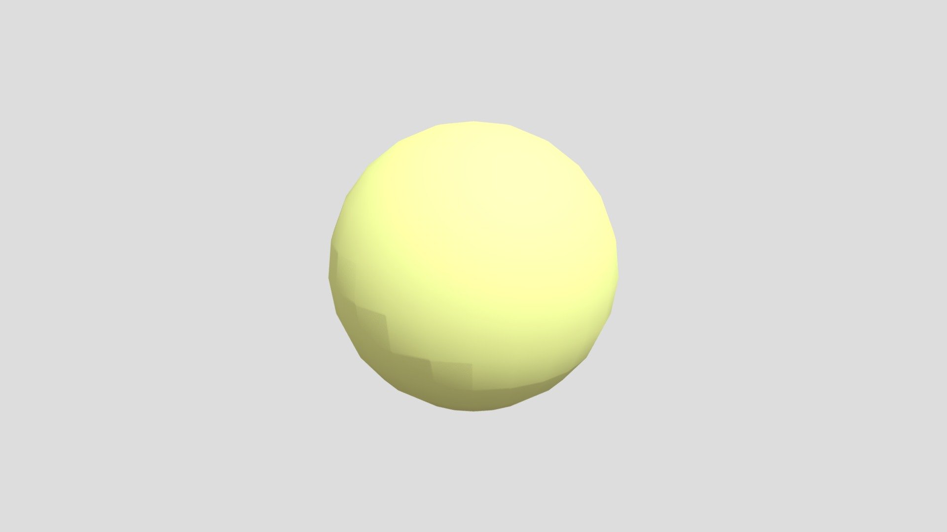 yellow ball - 3D model by mengyustudio [3621387] - Sketchfab