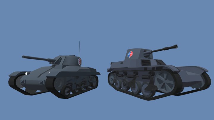 Girlsundpanzer 3D models - Sketchfab