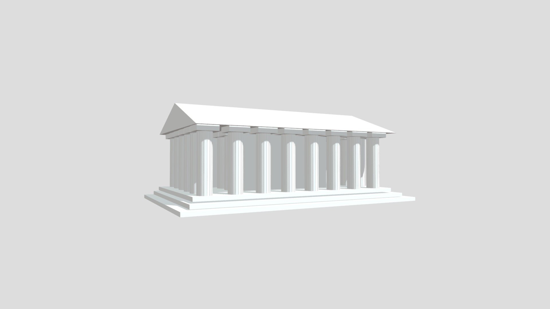 Tempio Periptero - Download Free 3D model by alessandra.palma68 ...