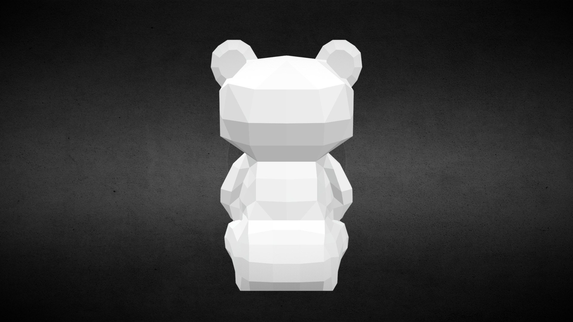 Polygonal bear model - 3D model by KinderCraftKingdom [362b478] - Sketchfab