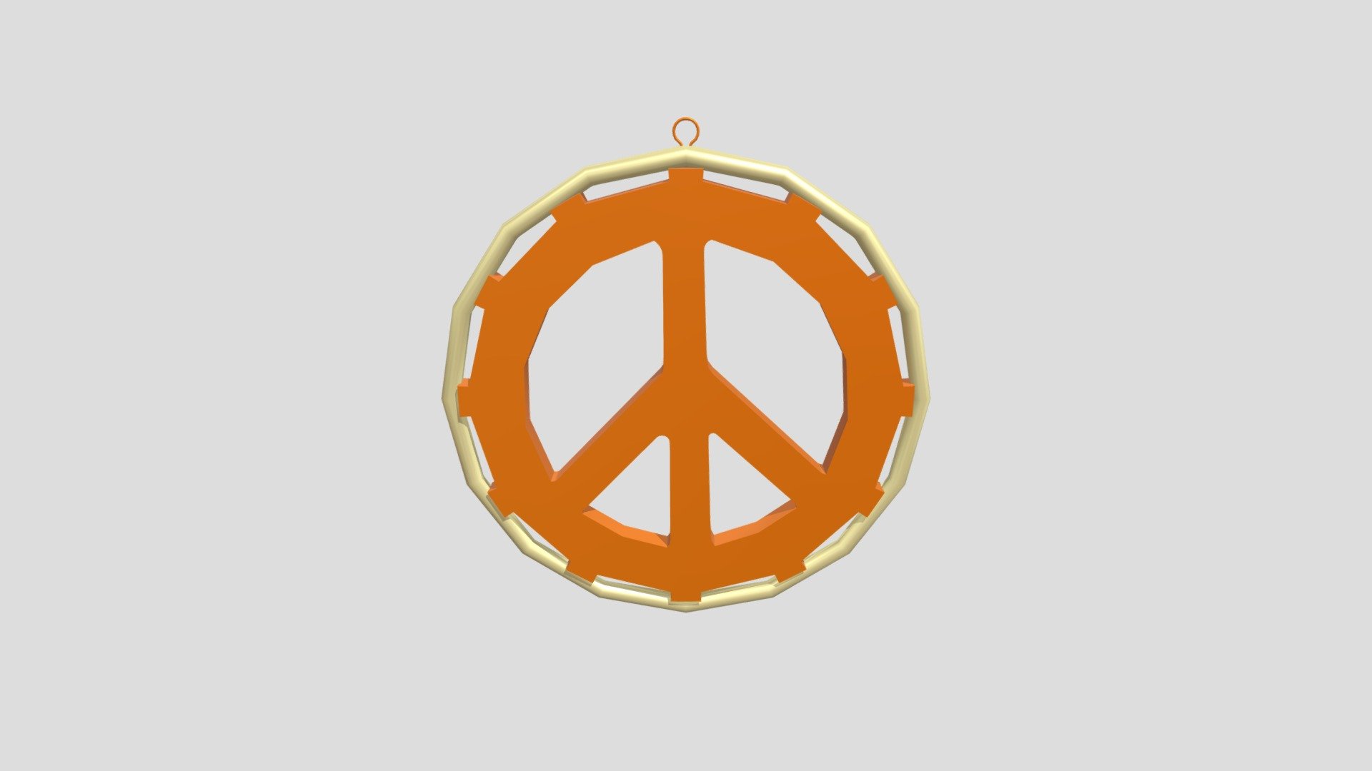 Orange Peace Symbol - Download Free 3D model by Deaconator Skywalker ...