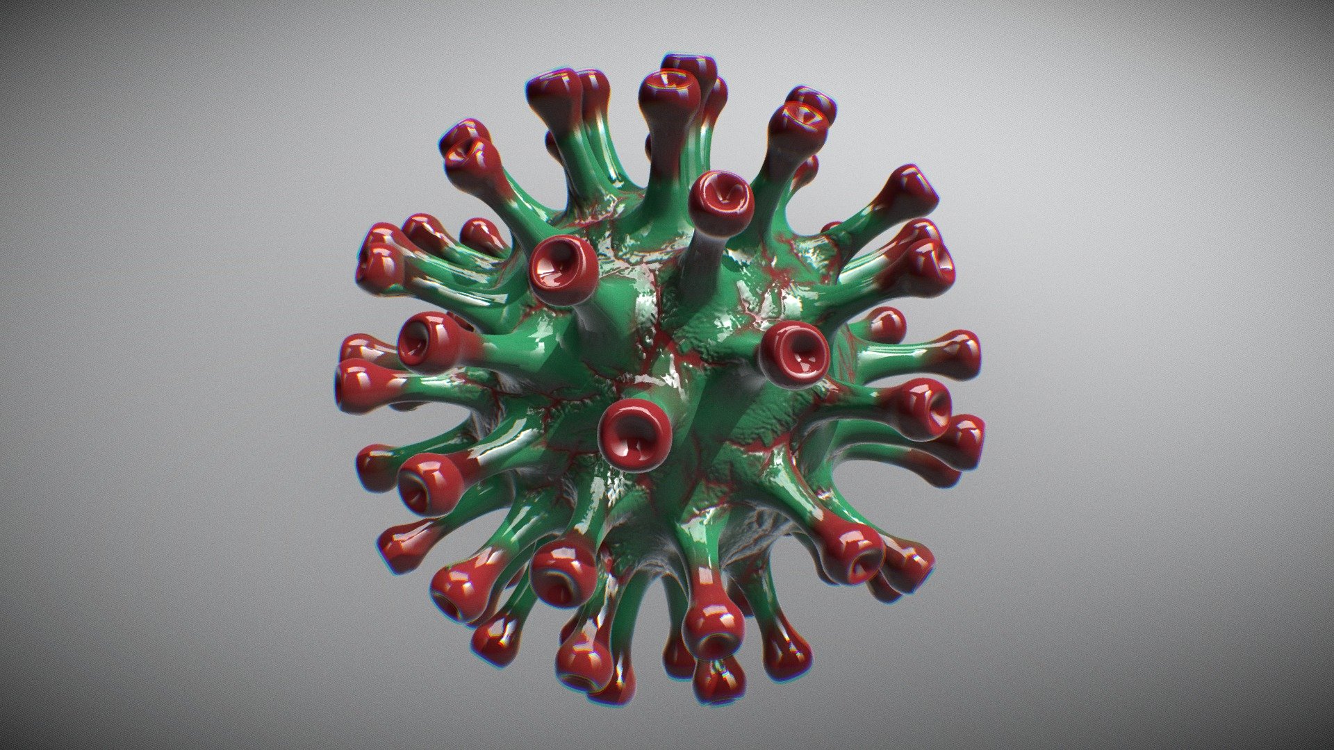 Coronavirus // virus model - Download Free 3D model by anyaachan ...