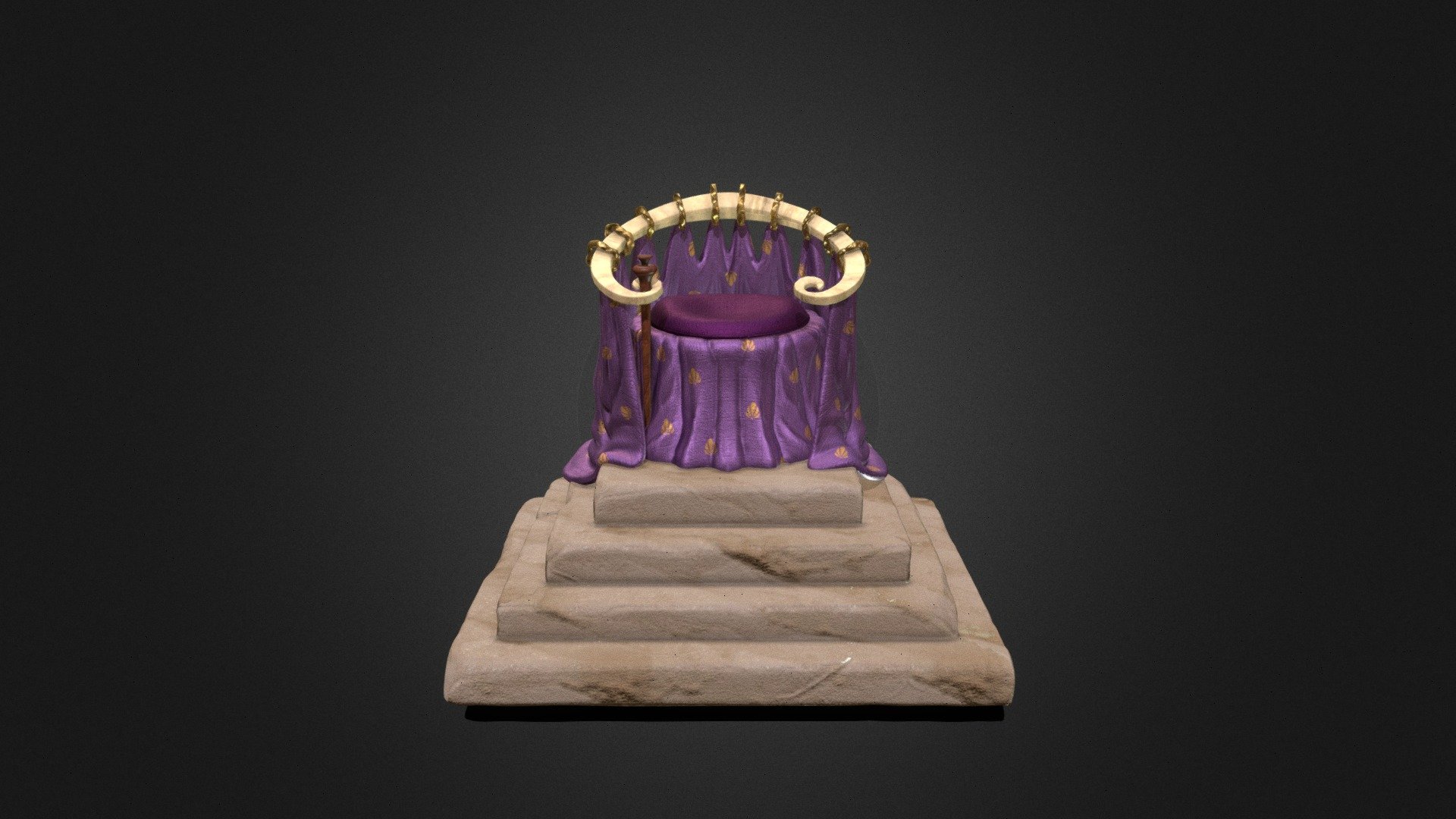 Jareth the Goblin King Throne - 3D model by ron.rojo [362ddbb] - Sketchfab