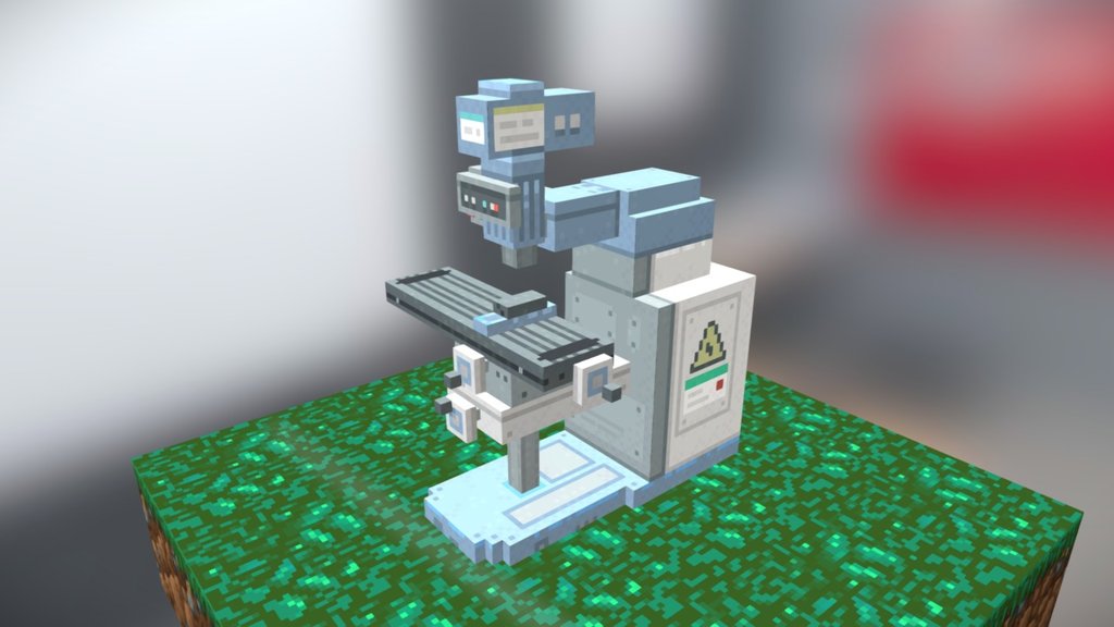Machining Mill - 3D model by Polycraft World (@polycraftworld) [3630e31 ...