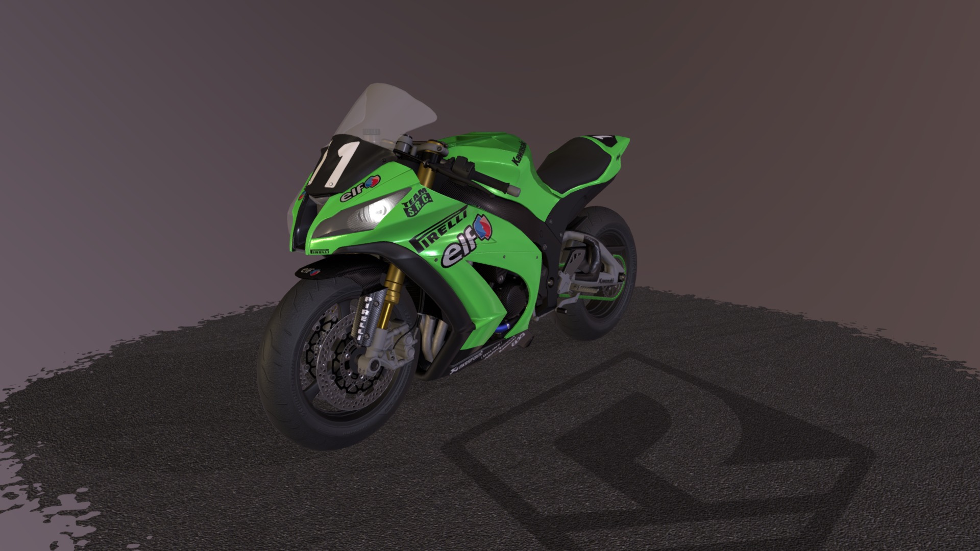 Kawasaki Ninja Racing - 3D model by serg.putiak [3634676] - Sketchfab