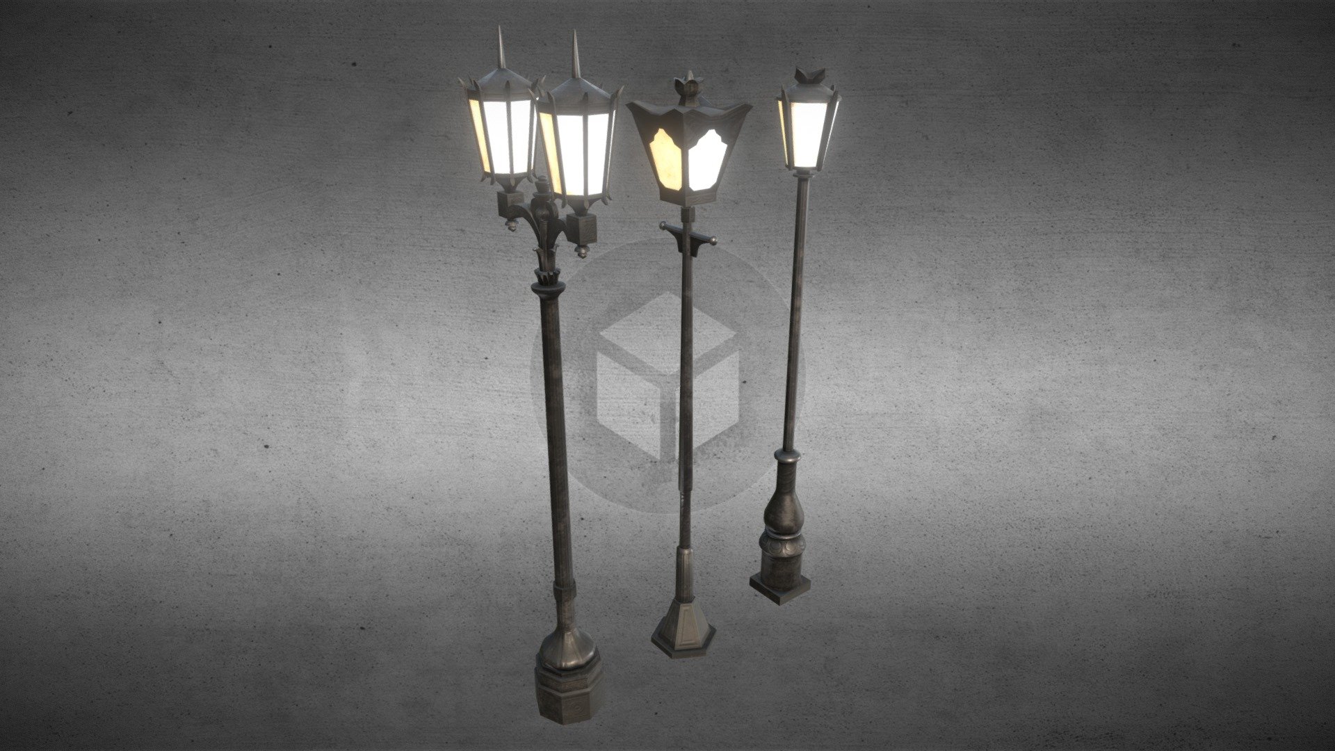 Gothic Lamps - 3D model by HreshkoIvan (@hreshko2) [3634c9c] - Sketchfab