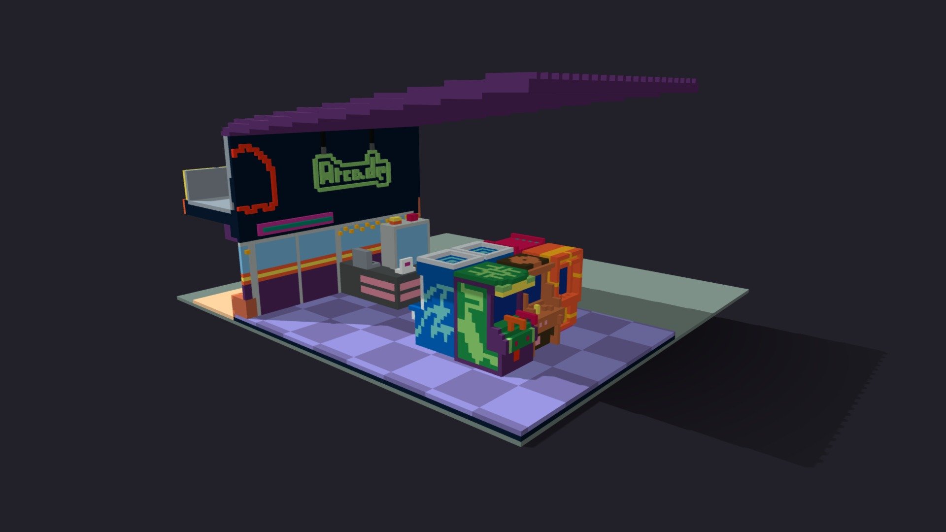 Stranger Things - Palace Arcade - 3D model by Cristian Estrada ...