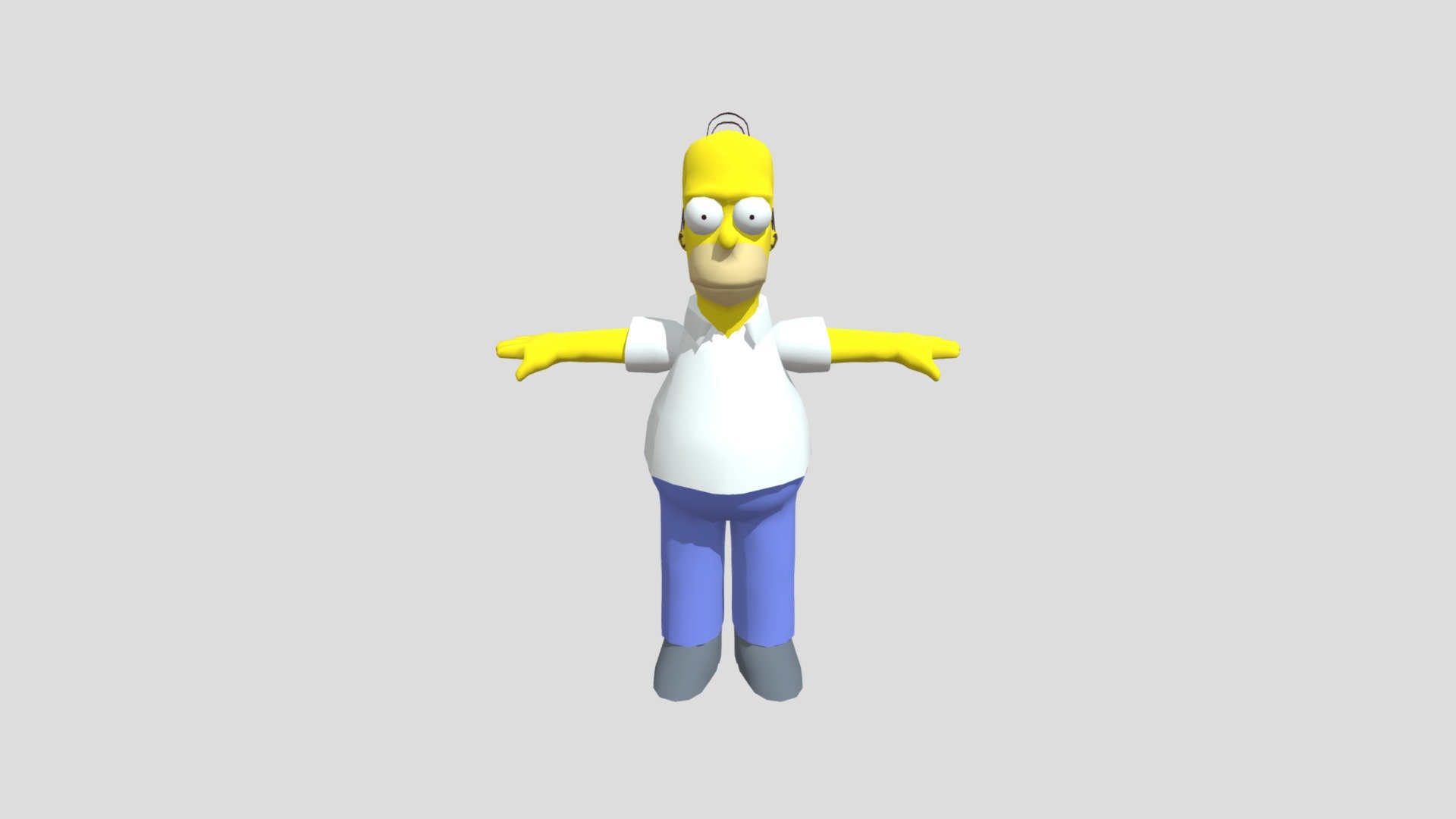 Wii - The Simpsons Game - Homer Simpson - Download Free 3D model by ...