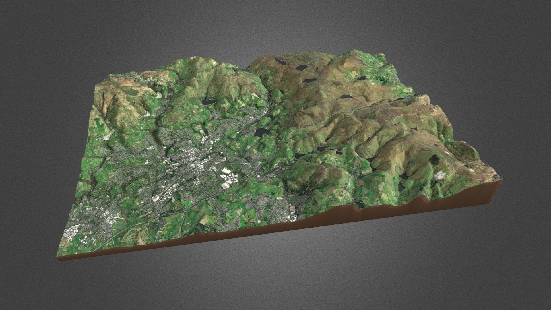 Topographical map of Rochdale - Download Free 3D model by Touchstones Rochdale ...