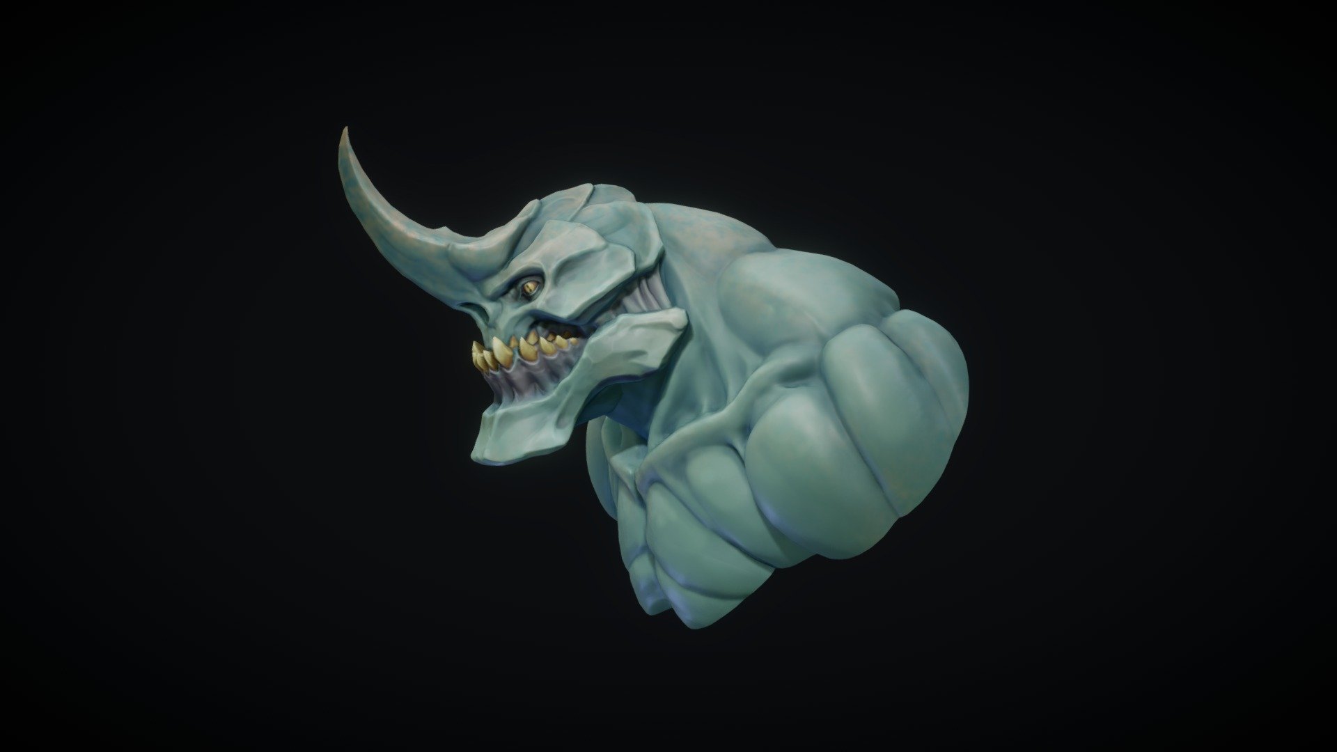 Creature Bust - 3D model by plasmaernst [363a254] - Sketchfab