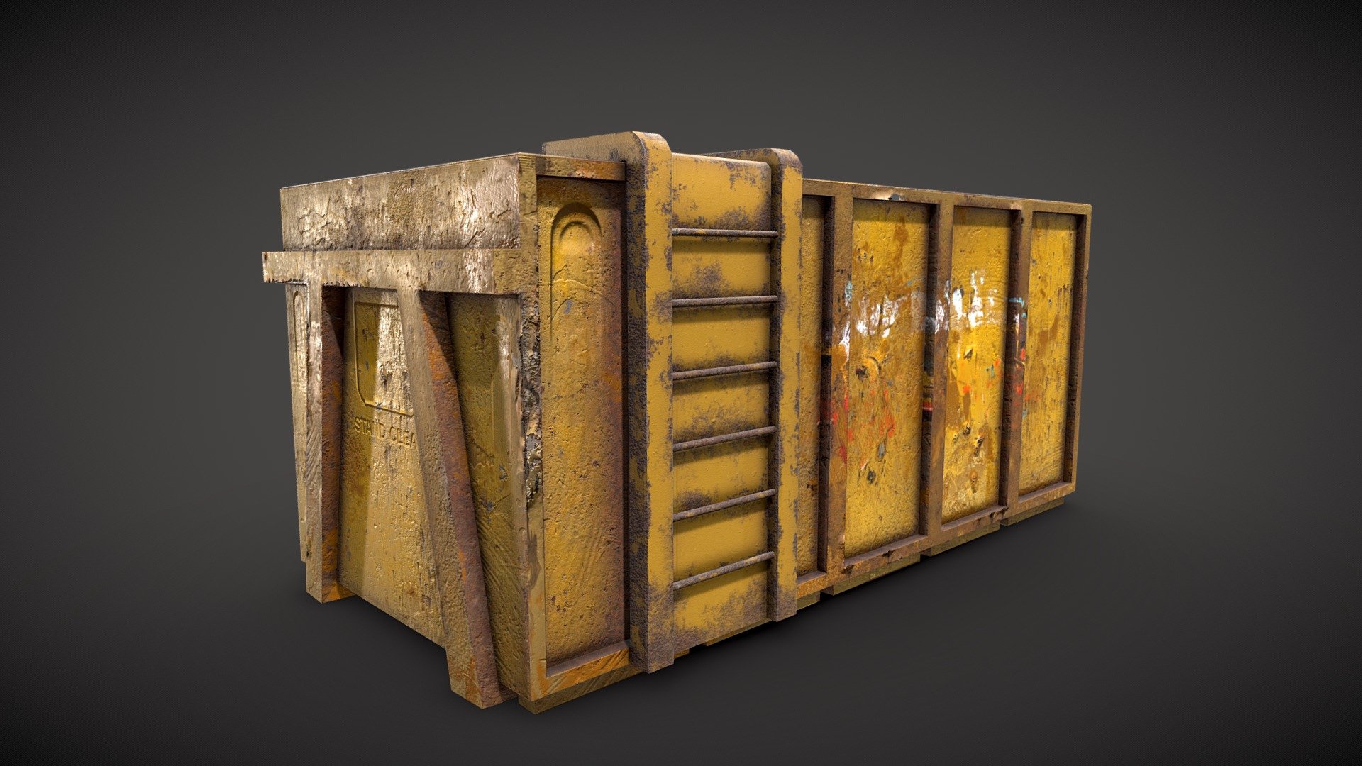 Post Apocalytpic style Container - Download Free 3D model by Sousinho ...