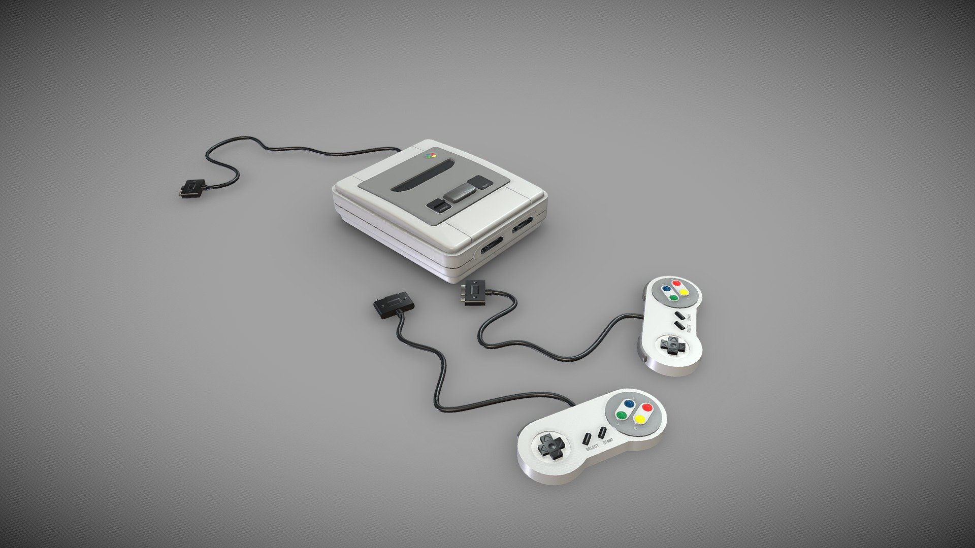 Super Nintendo - Download Free 3D model by gozdemrl [363bf6f] - Sketchfab