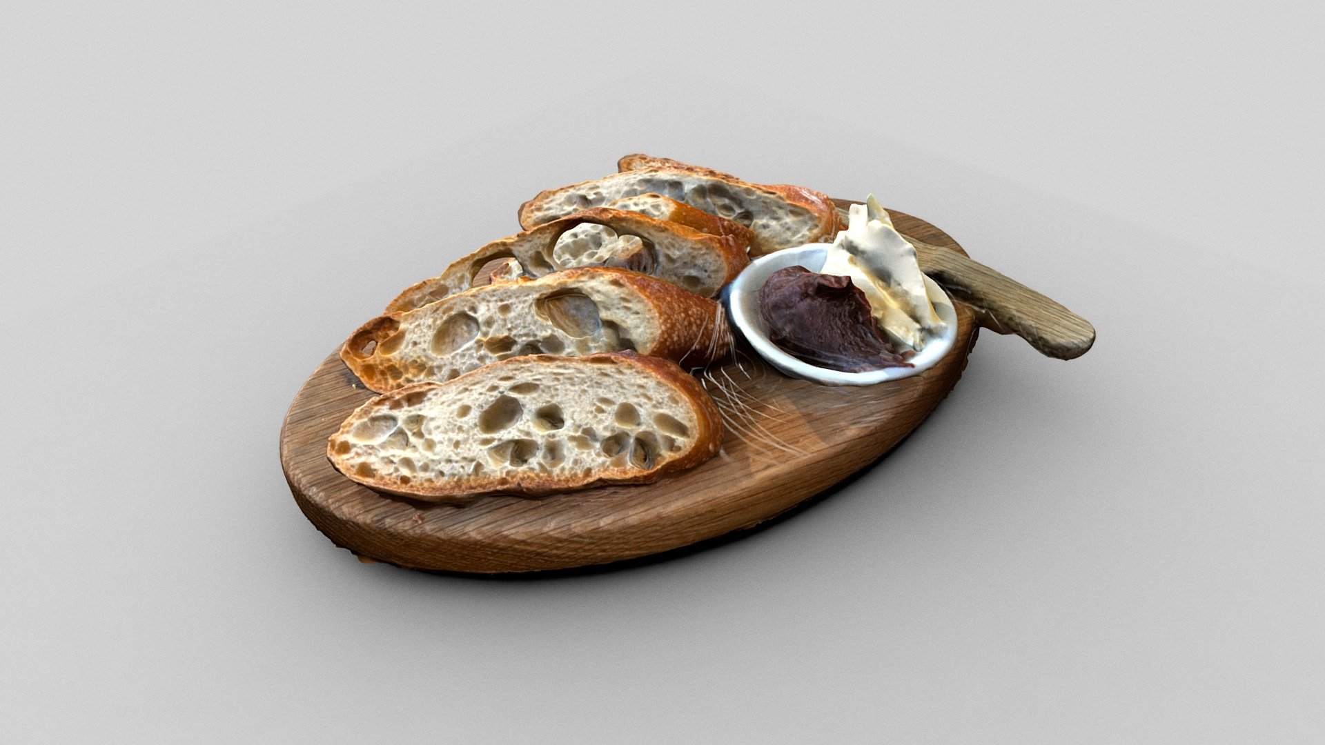 Day #30: Nut’Hanna simple tartine - 3D model by alban [363e513] - Sketchfab