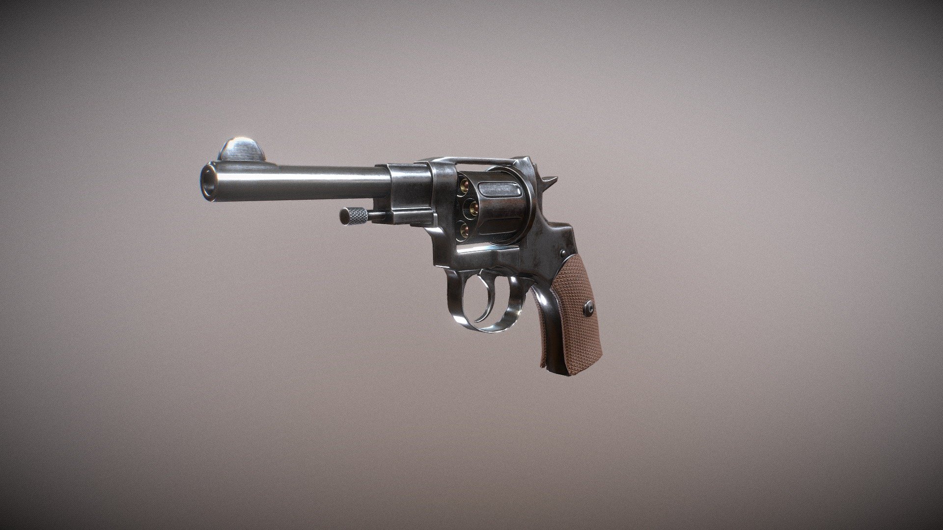 Gun revolver Nagan - Download Free 3D model by Lerit (@leri123t ...