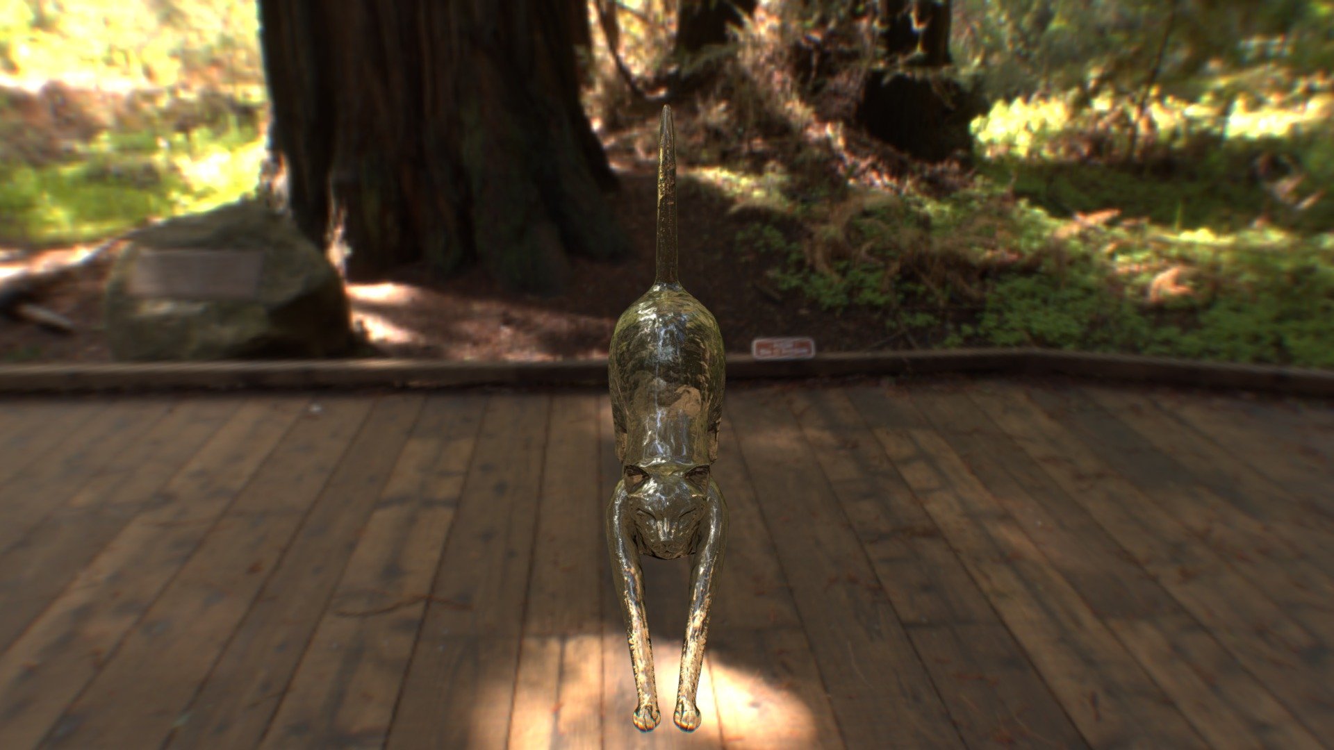 cat stretching rough crystal - 3D model by Maxence Lottin (@maxence ...