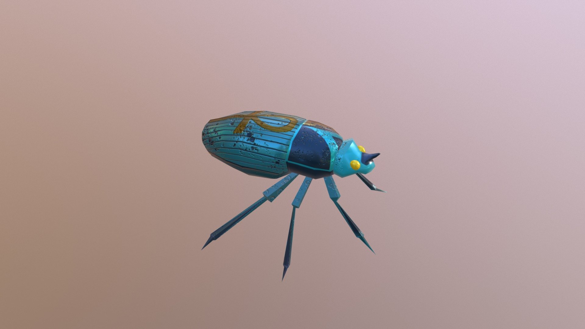 Egyptian Scarab - 3D model by Young King (@YKing) [3643f77] - Sketchfab