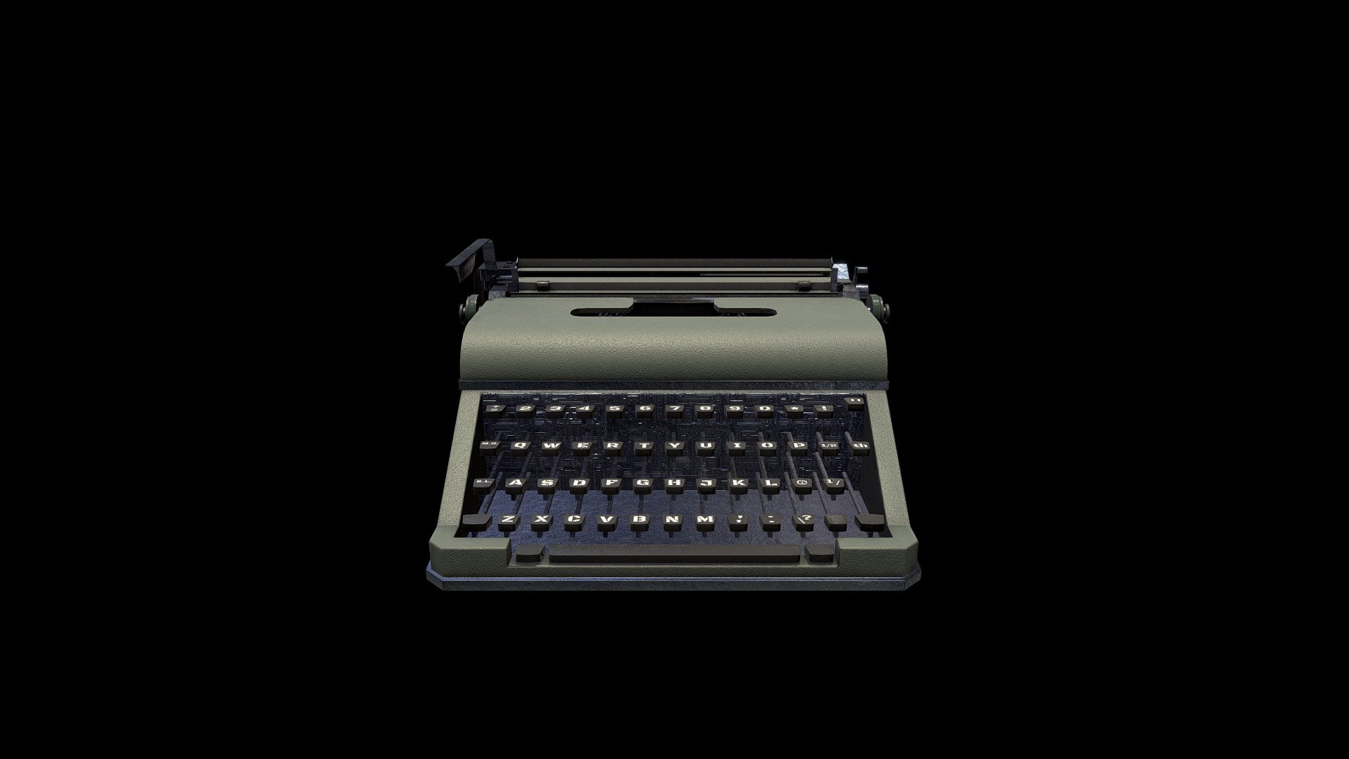 typewriter - 3D model by jesamabin [364545f] - Sketchfab