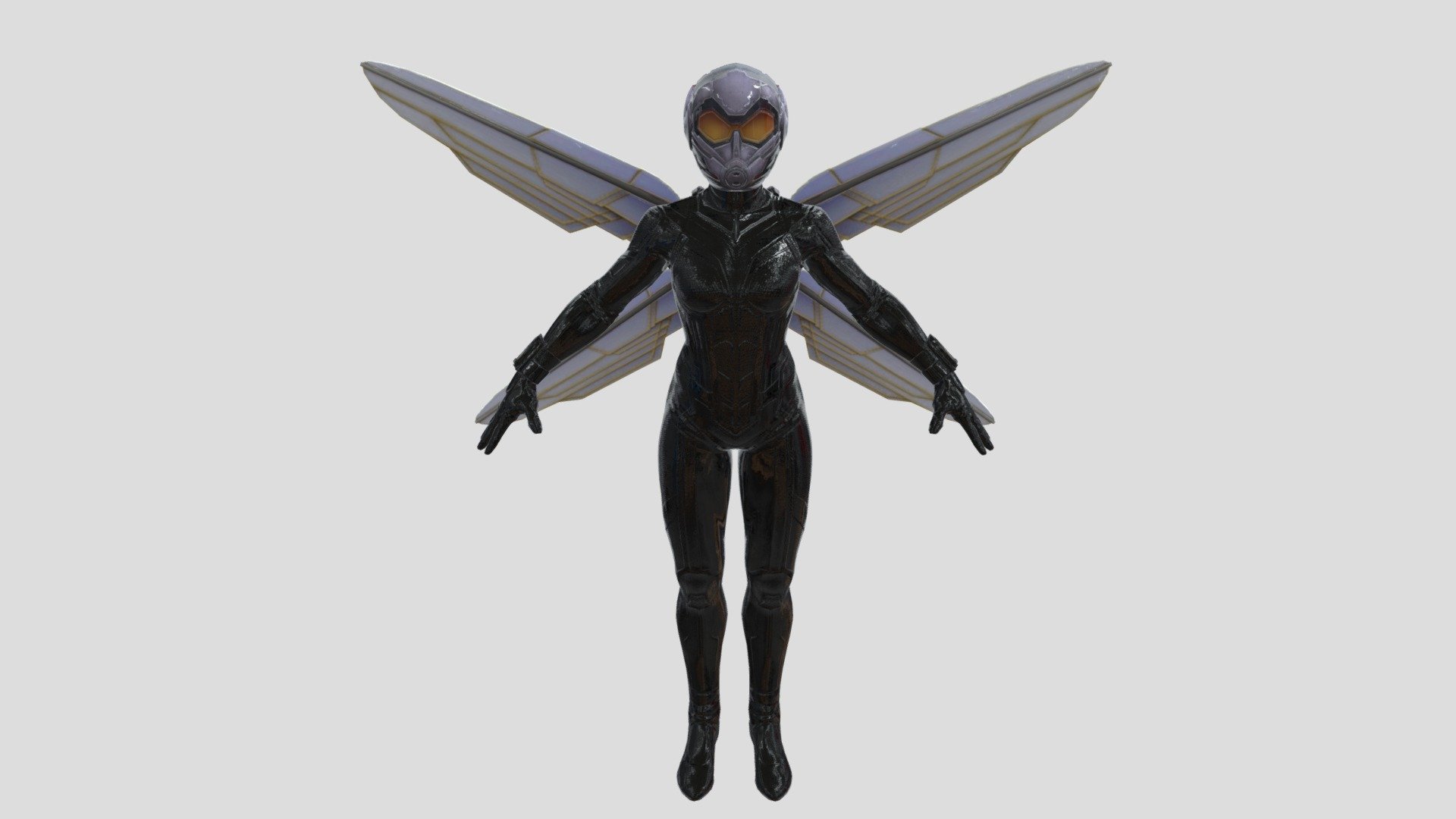 The Wasp (Textured) (Rigged) - Download Free 3D model by 3D MODELS ...
