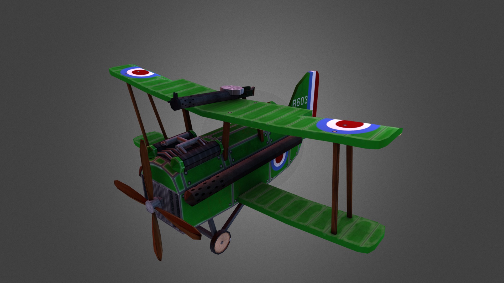 Cartoon style WWI plane - 3D model by VindevogelTaho [3647a16] - Sketchfab