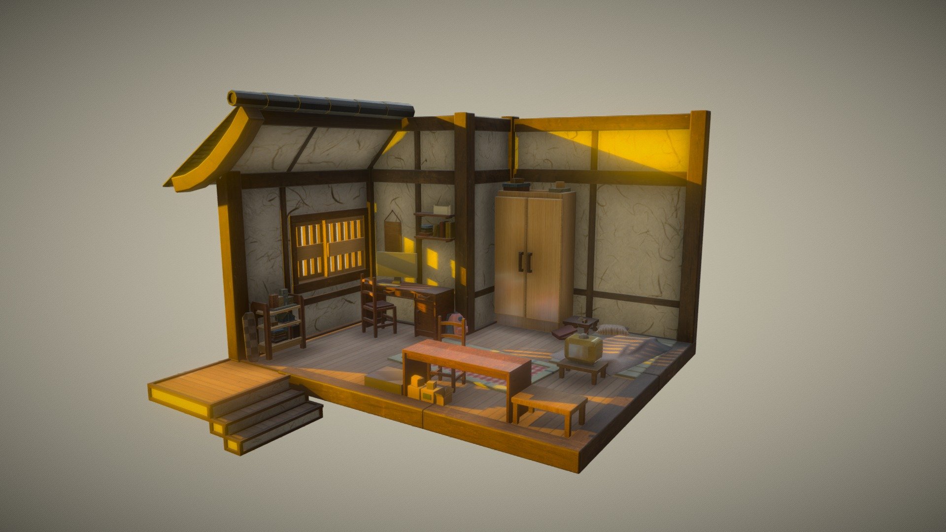 3D Isometric Room - 3D model by kaixin05 [3649fc9] - Sketchfab