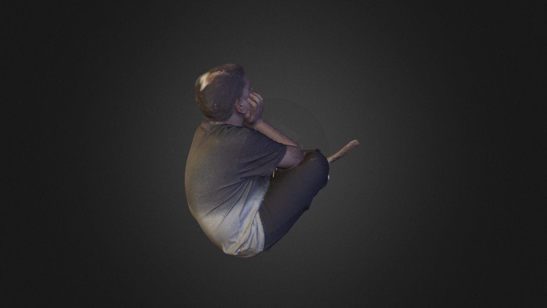 Kid Sitting - 3D model by ofer [364f02d] - Sketchfab