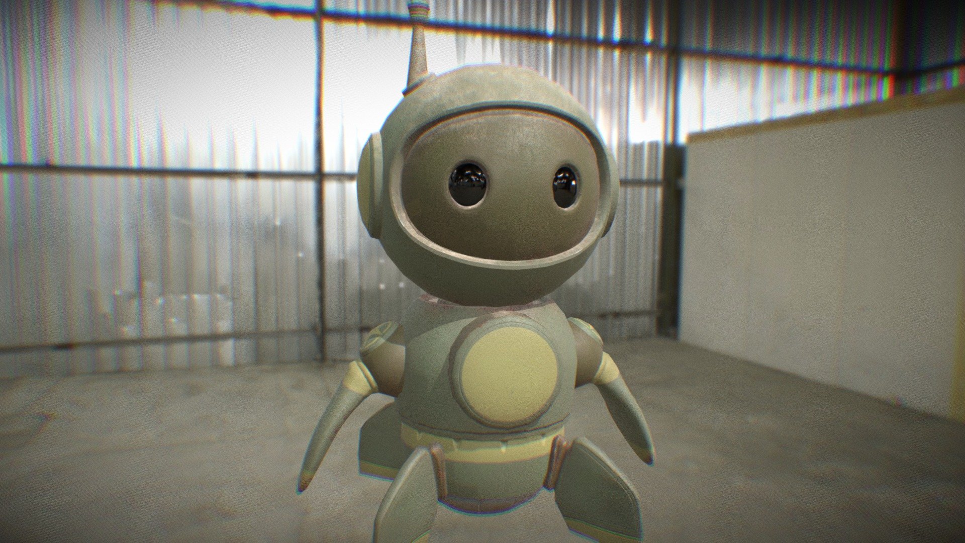 Cute Army Retrobot, Game / App Mascot - Buy Royalty Free 3D model by ...