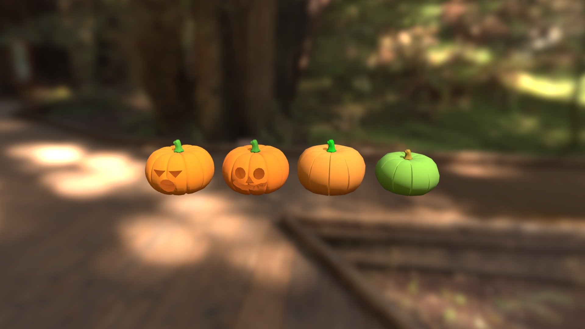 Low Poly Pumpkins - Download Free 3D model by PaulaHumanesDonoso ...