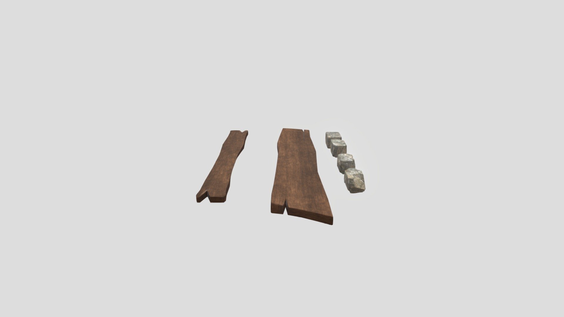 Plank and Bricks - 3D model by RBU (@fastrunner2607) [36527dc] - Sketchfab