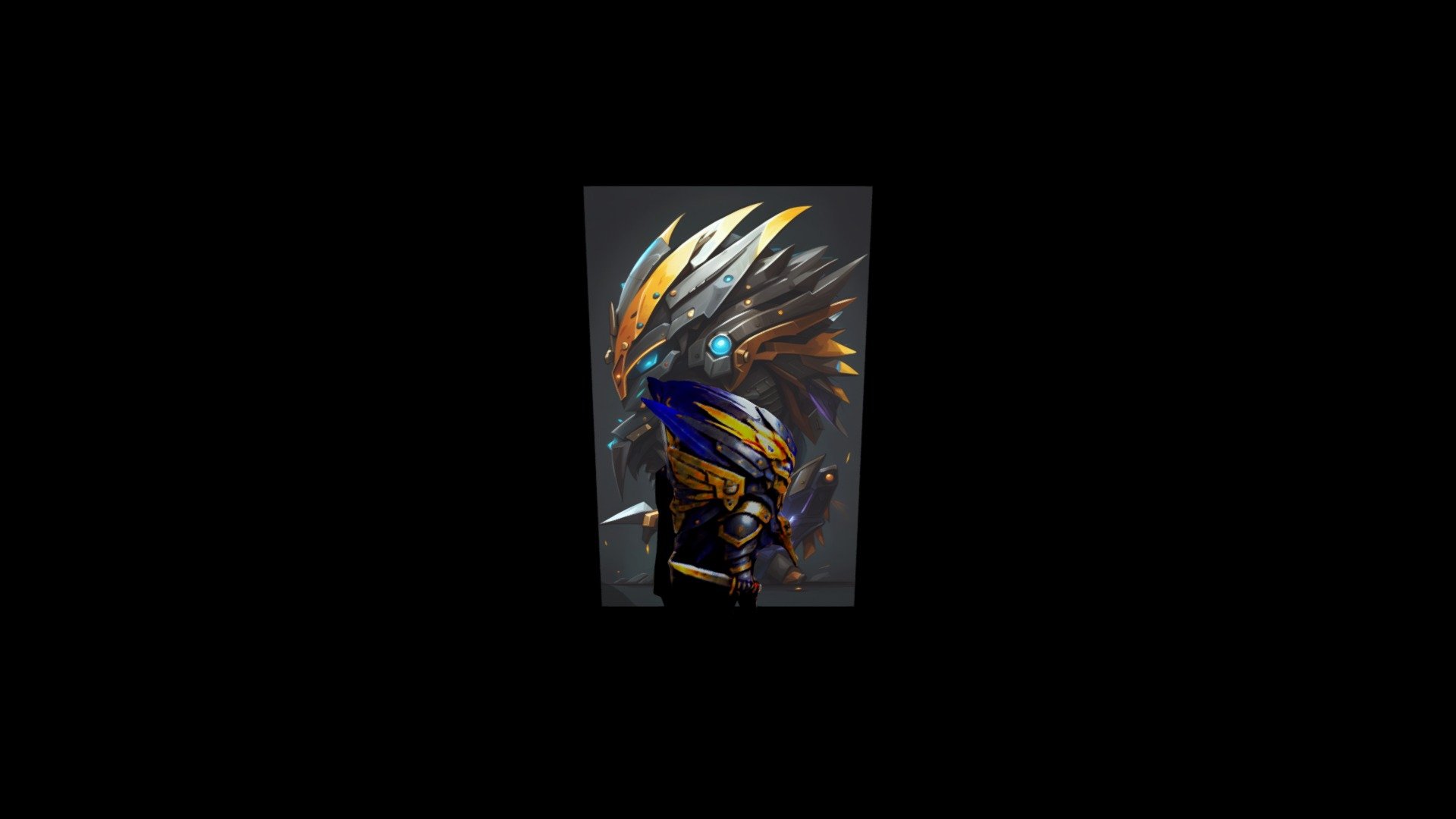 "Robot Character with Swords" A robot charact - Download Free 3D model ...