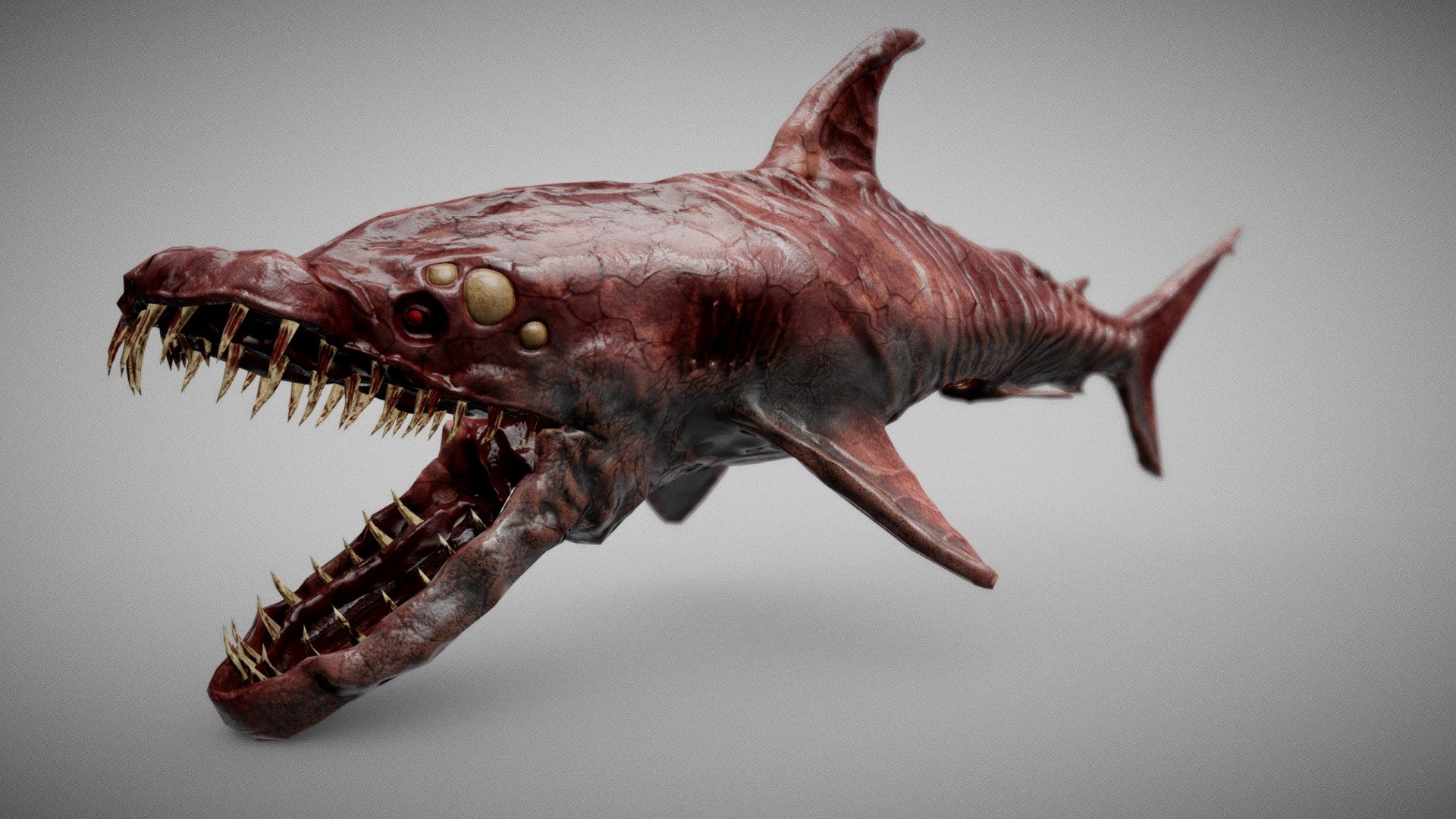 Corrupted Shark - 3D model by Shedmon [3654f46] - Sketchfab