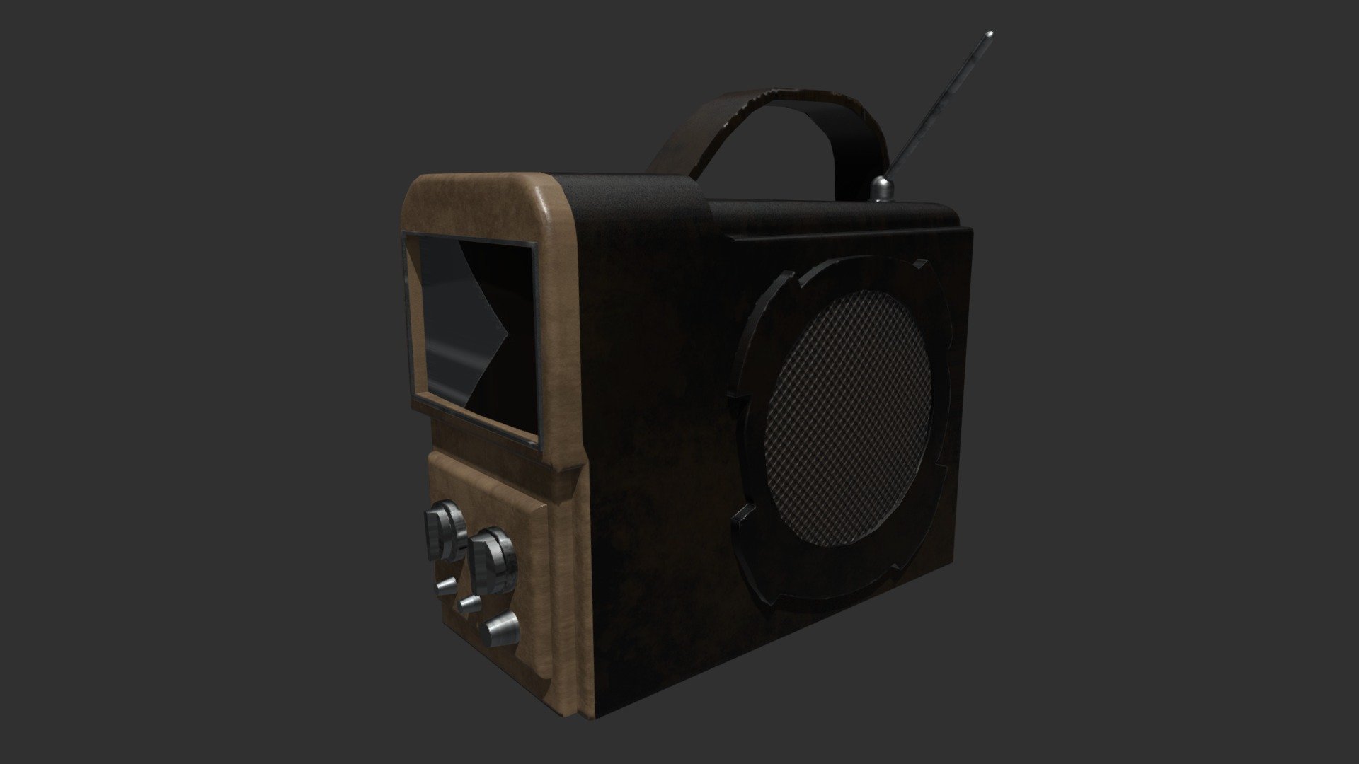 Textured Radio - 3D model by Alan Weymouth (@AlanWeymouth) [3655352 ...