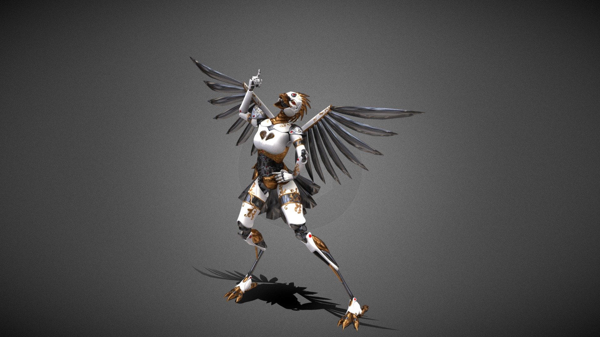 Philomela, clockwork songbird - 3D model by ZealotDKD [36553a6] - Sketchfab
