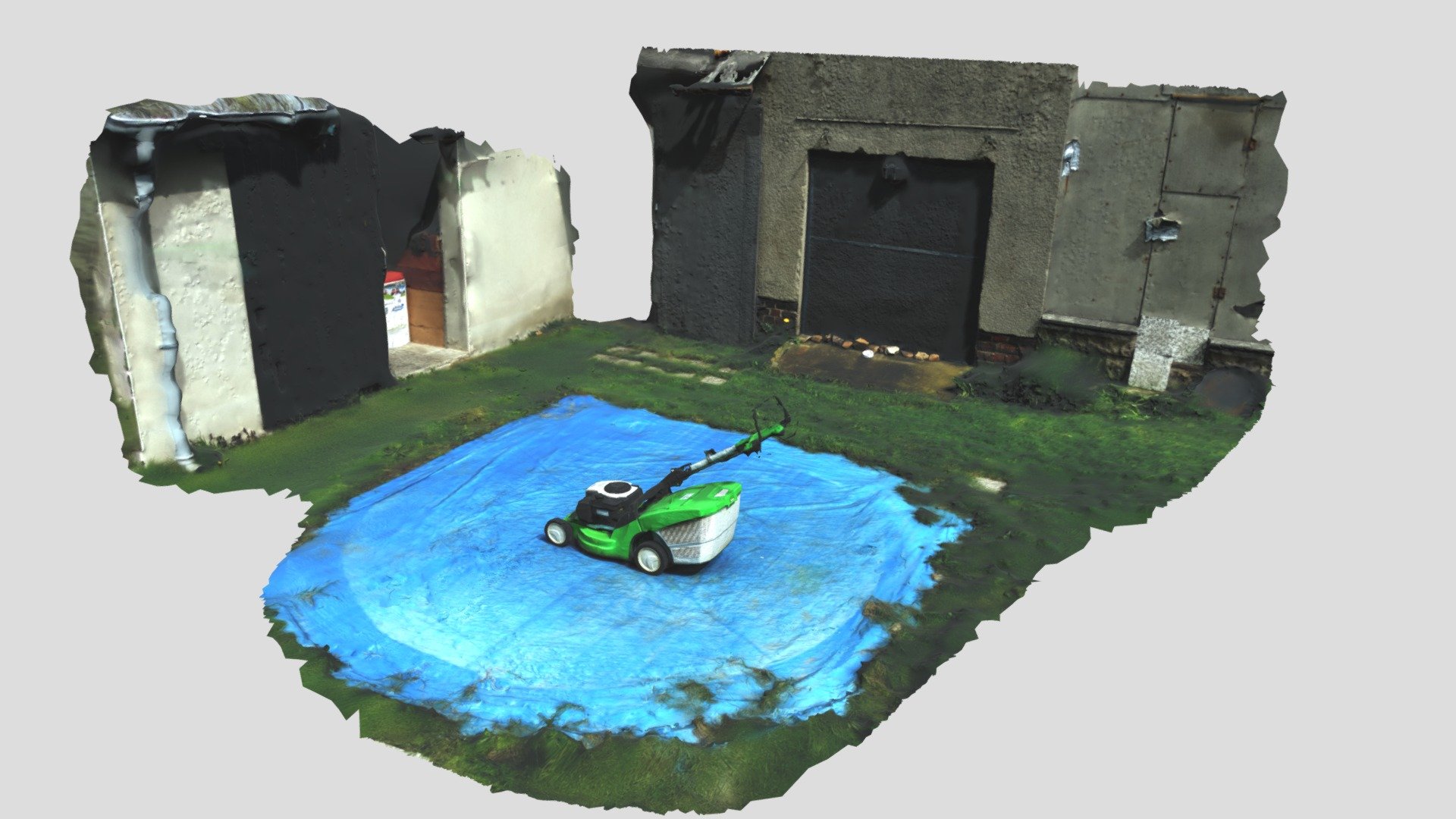 Lawn mower with environment - Download Free 3D model by augustusburg ...