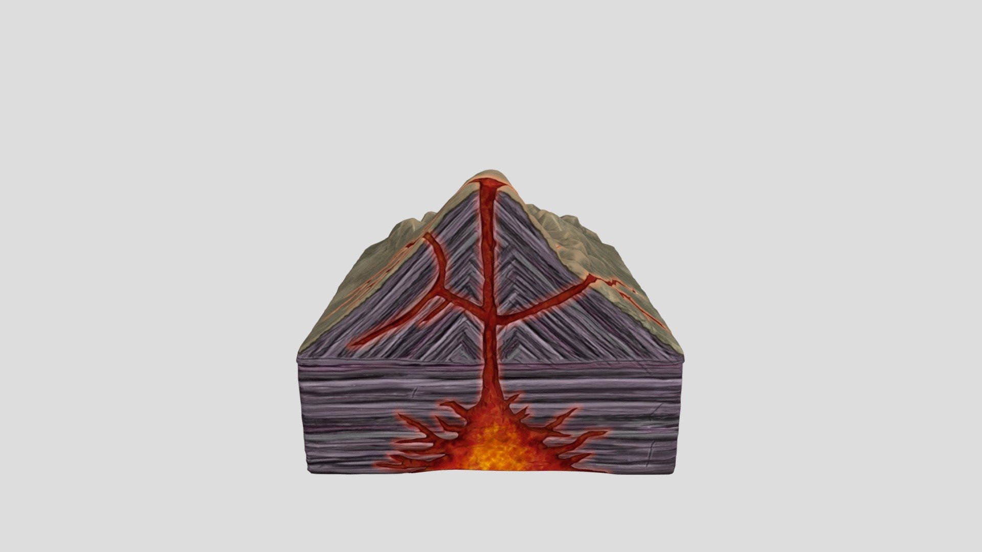 Gunung Api - Download Free 3D model by egasafira_21 [3657071] - Sketchfab